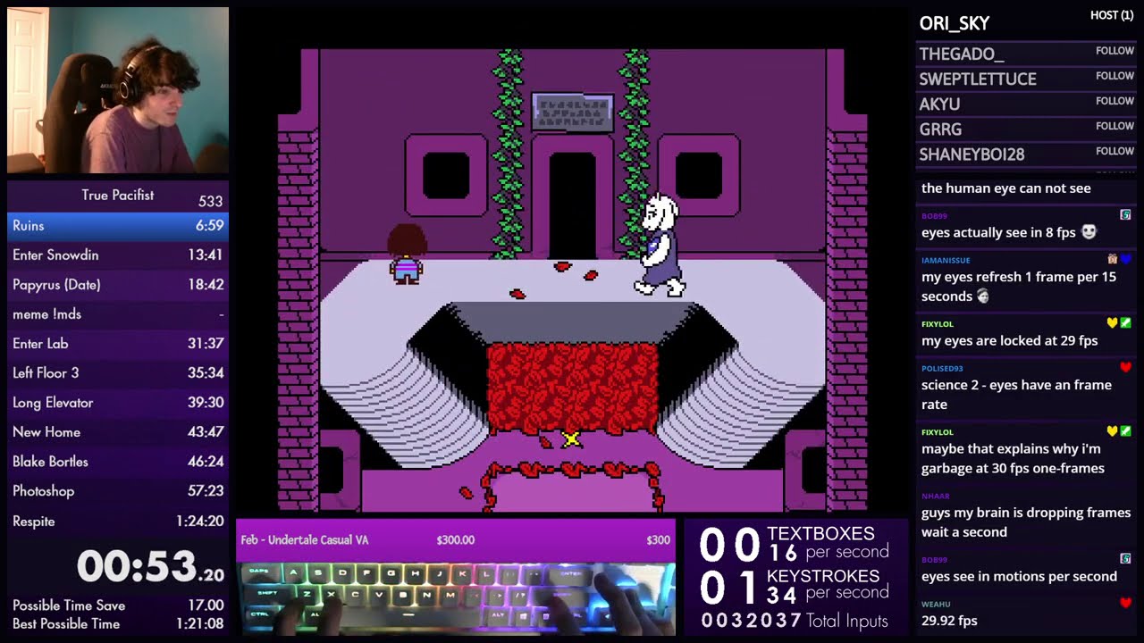 Undertale True Pacifist Speedrun in 1:22:55 (Former WR) - YouTube