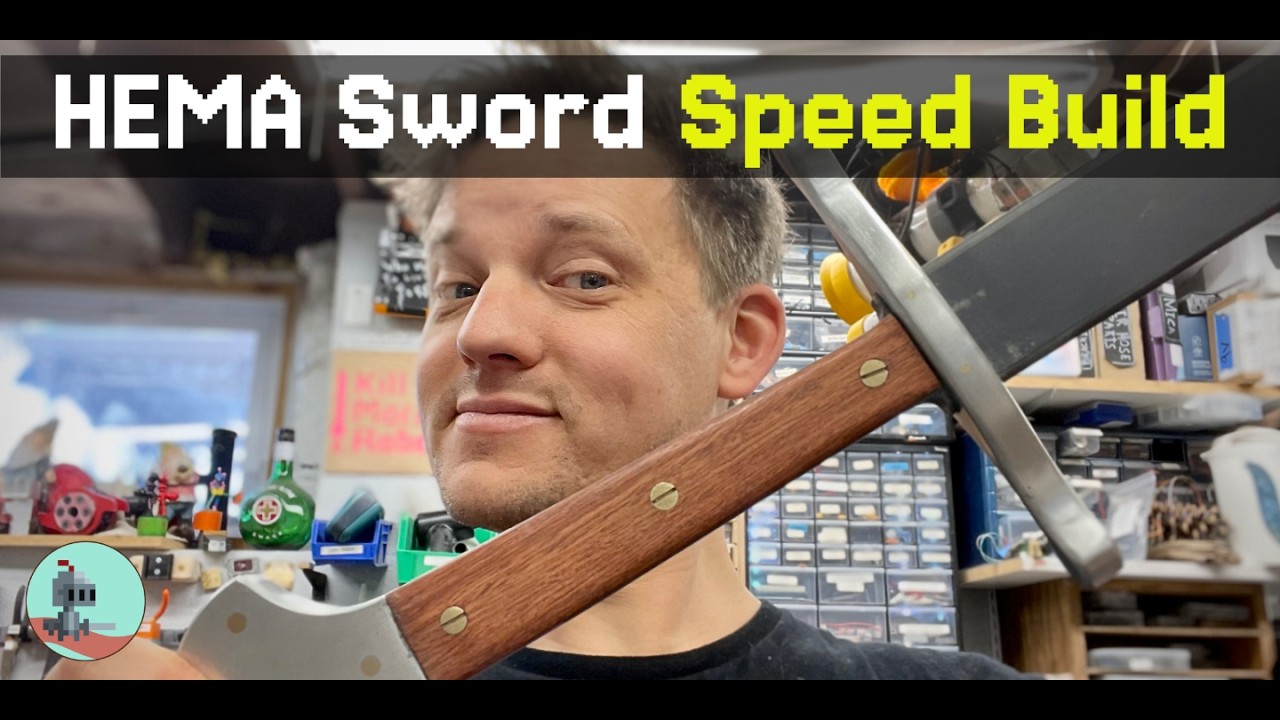 I built a sword for medieval combat training (HEMA messer) - YouTube