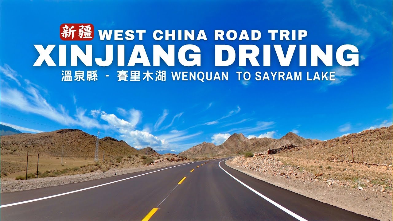 4K China Driving - Xinjiang Mountain Highway from Wenquan County to ...