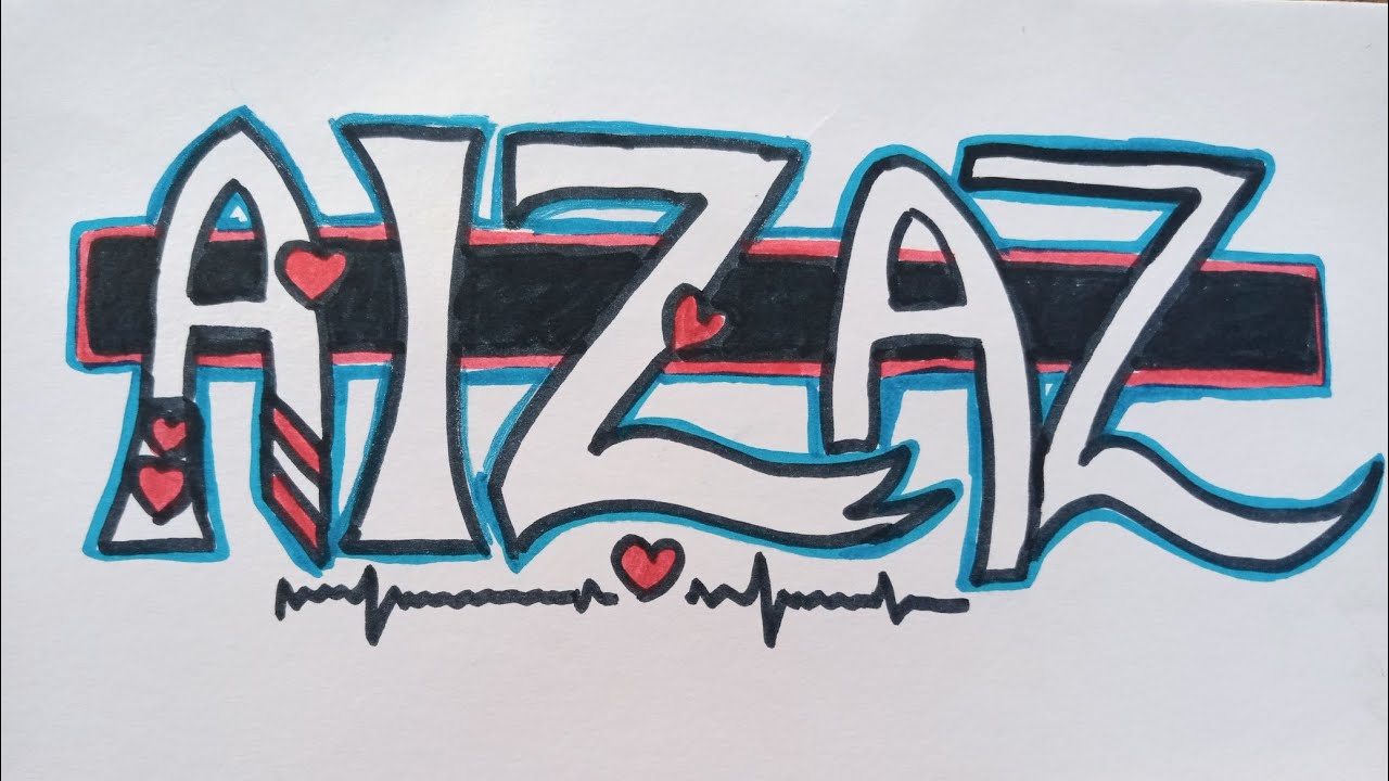 Aizaz stylish name beautiful ️ ️ - YouTube