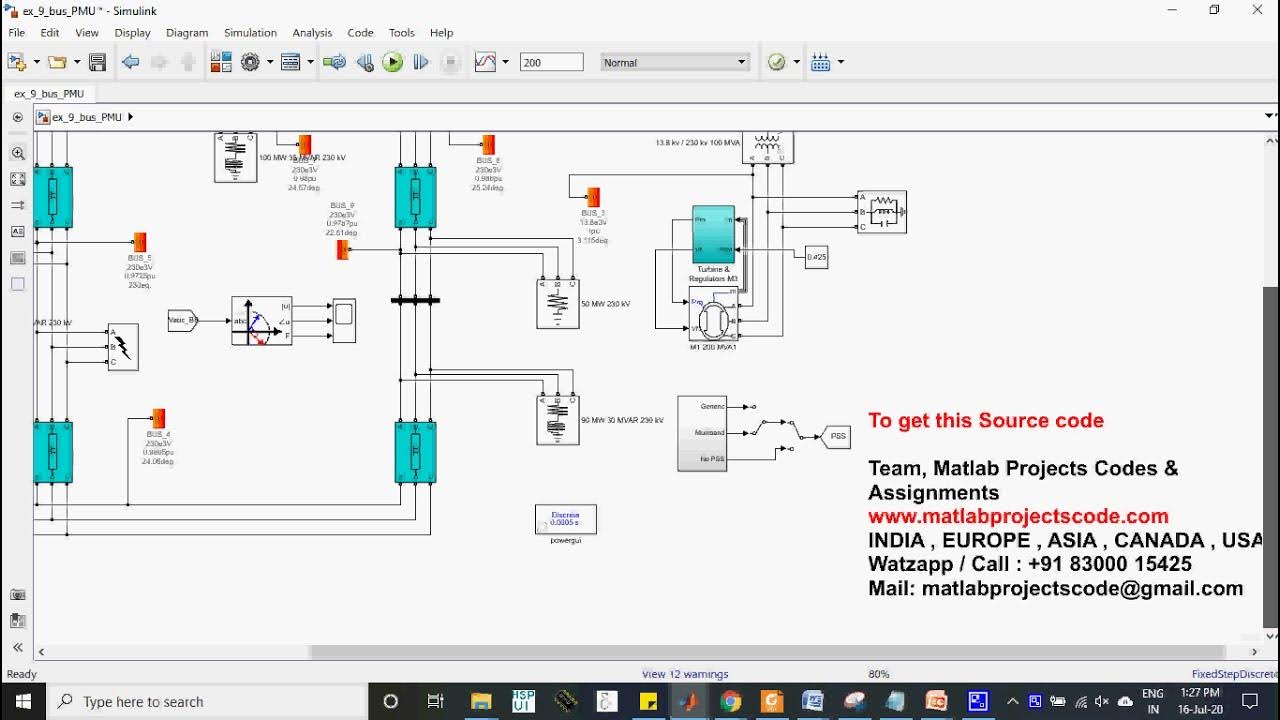 IEEE 9 BUS PMU - YouTube