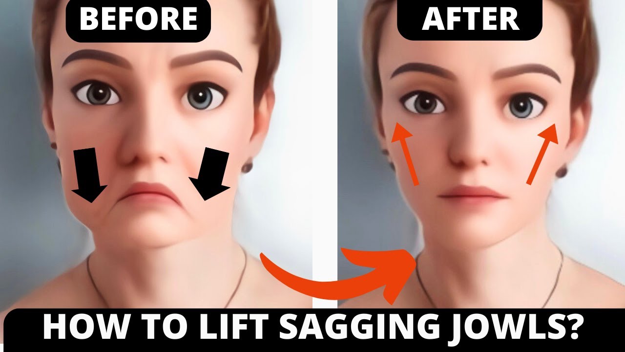 🛑 AGE 35+, 40+ | FACE LIFTING EXERCISES FOR JOWLS and SAGGY SKIN ...