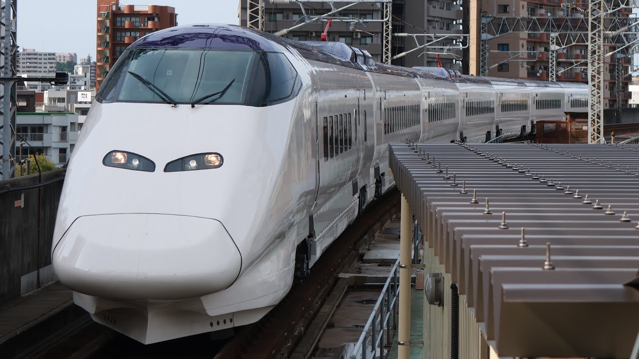 【4K高画質】インド譲渡用仕様のE3登場！【E3系L67編成 仙台出場試運転（全検明け北上試運転）復路】E3系2000番台ｶﾀL67編成（白色塗装）が仙台駅⑪に到着！（試7942B）2025. ...