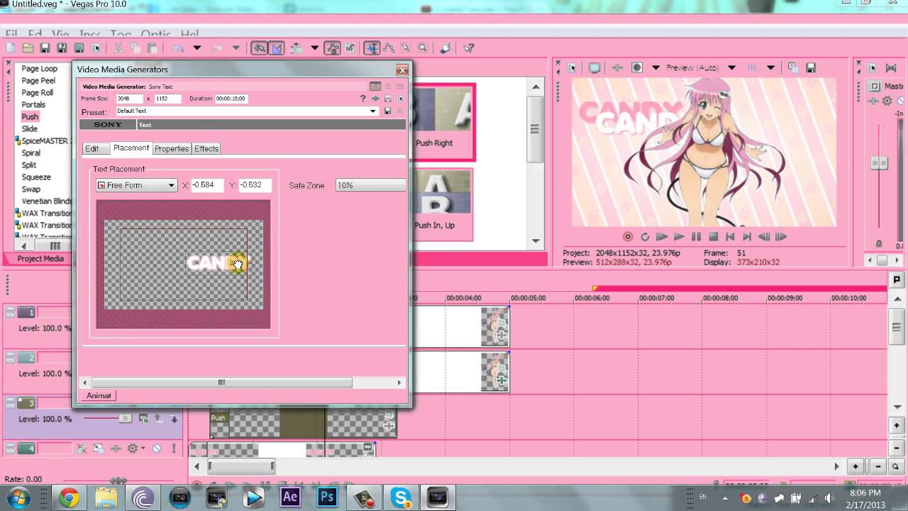 ♦ SV Tutorial ; Candy Effects - Sliding Text With Render - YouTube