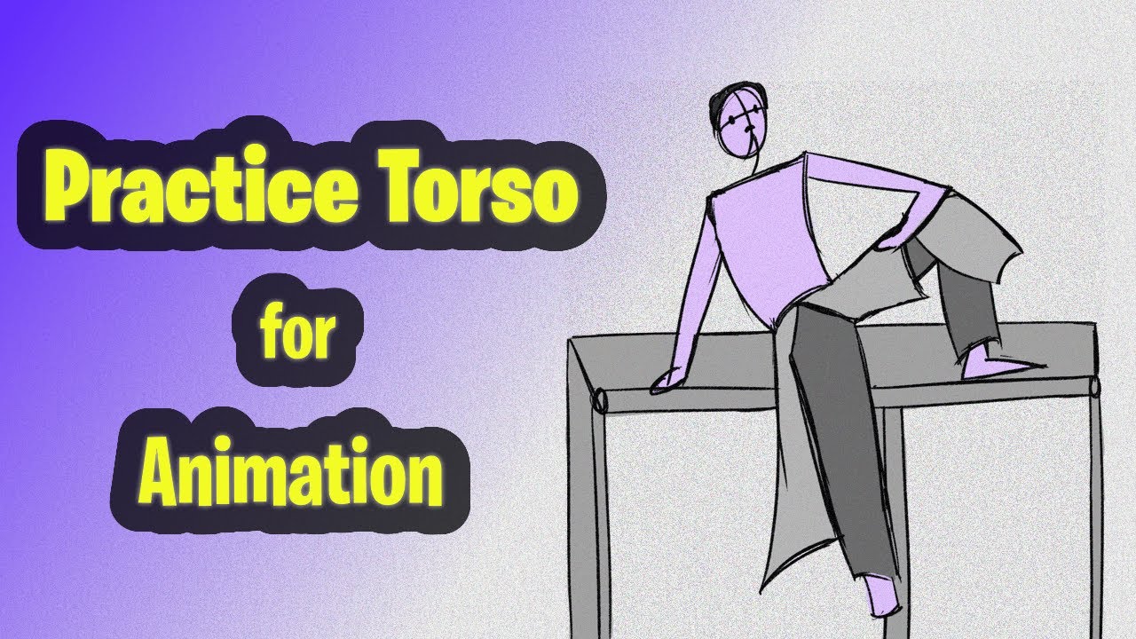Drawing torso for animation - YouTube