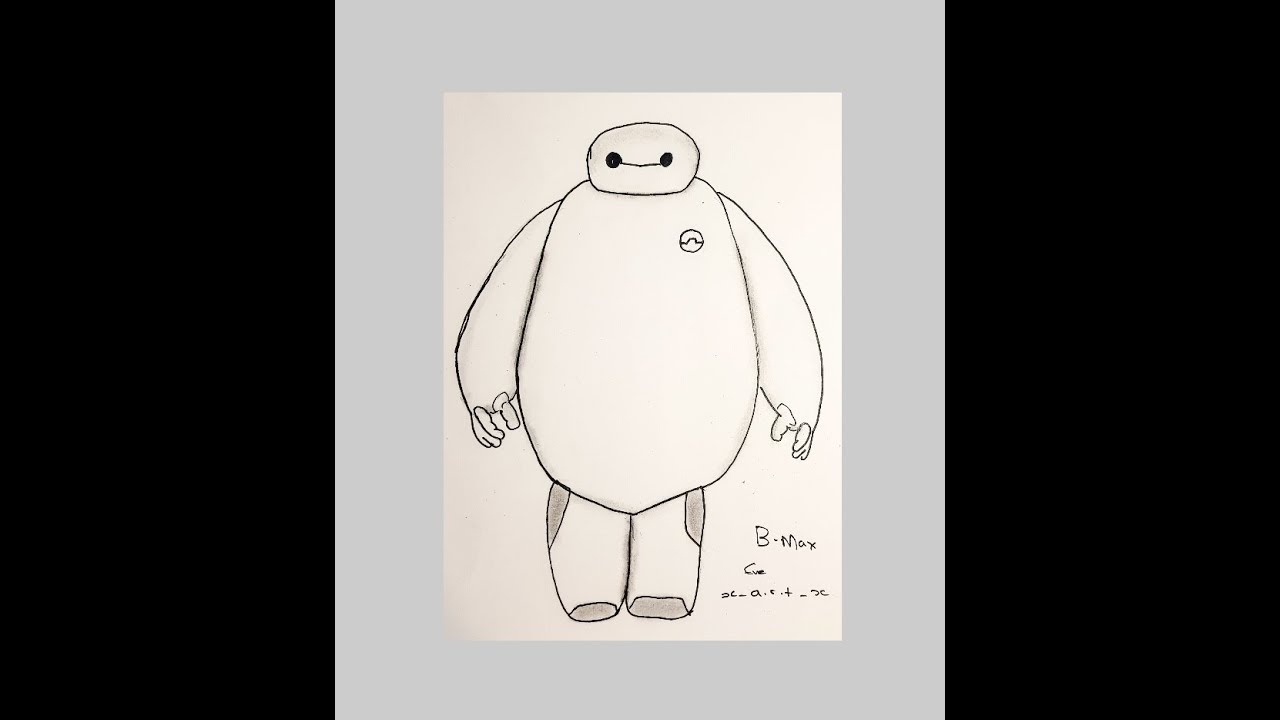 Drawing Baymax - 31 days of January (Day 5) - YouTube