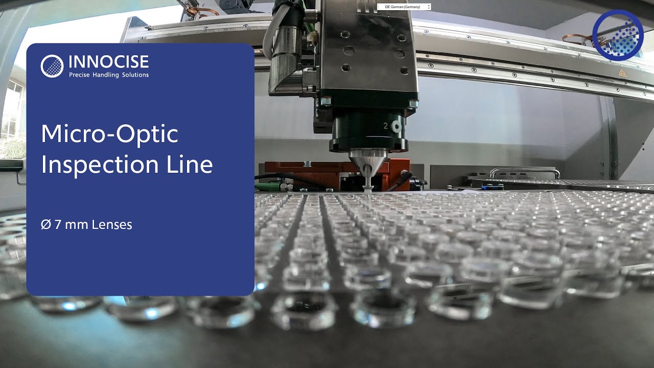 Custom Solution - Micro-Optic Inspection Line - YouTube