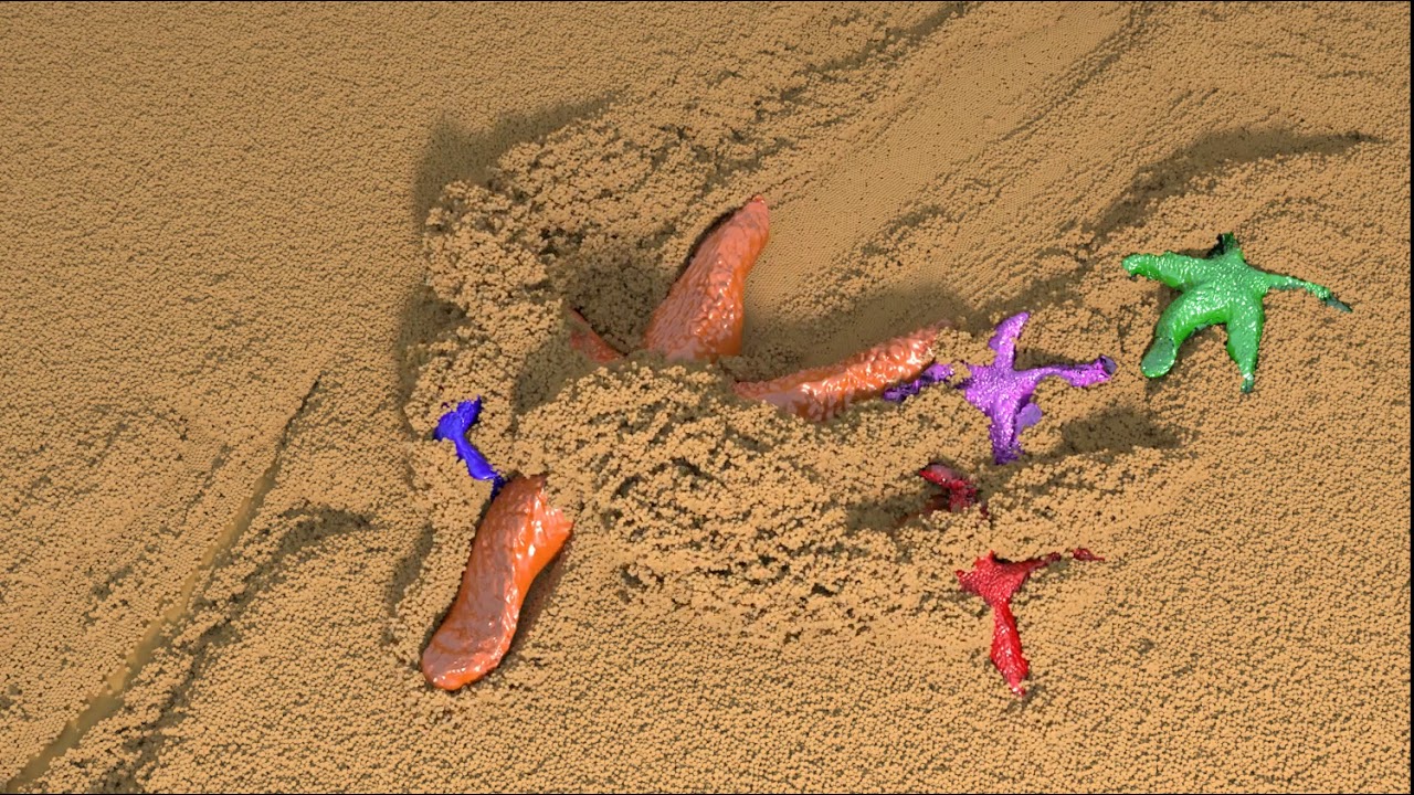 Starfish Falling in Sand - YouTube