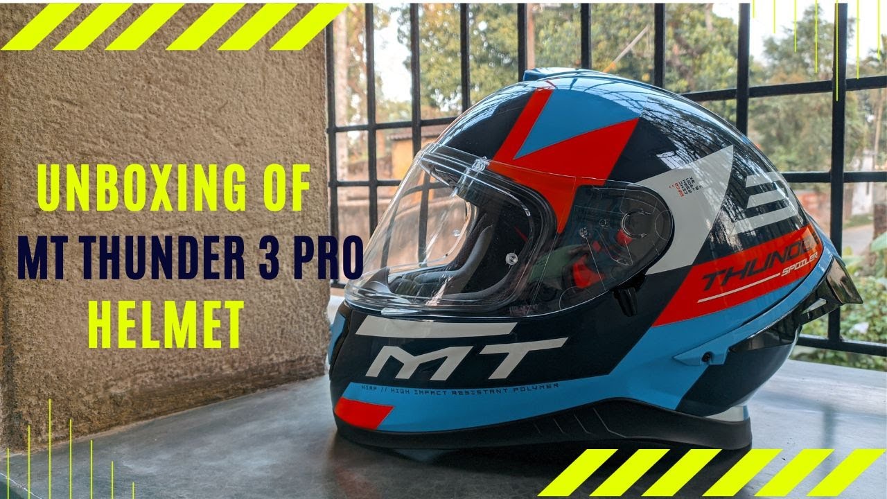 Unboxing of My new MT Thunder 3 Pro Helmet. Thunder 3 CALIPSO. - YouTube