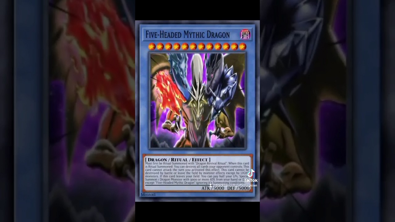 Yu-Gi-Oh! Five-Headed Dragon Ritual Monster - YouTube