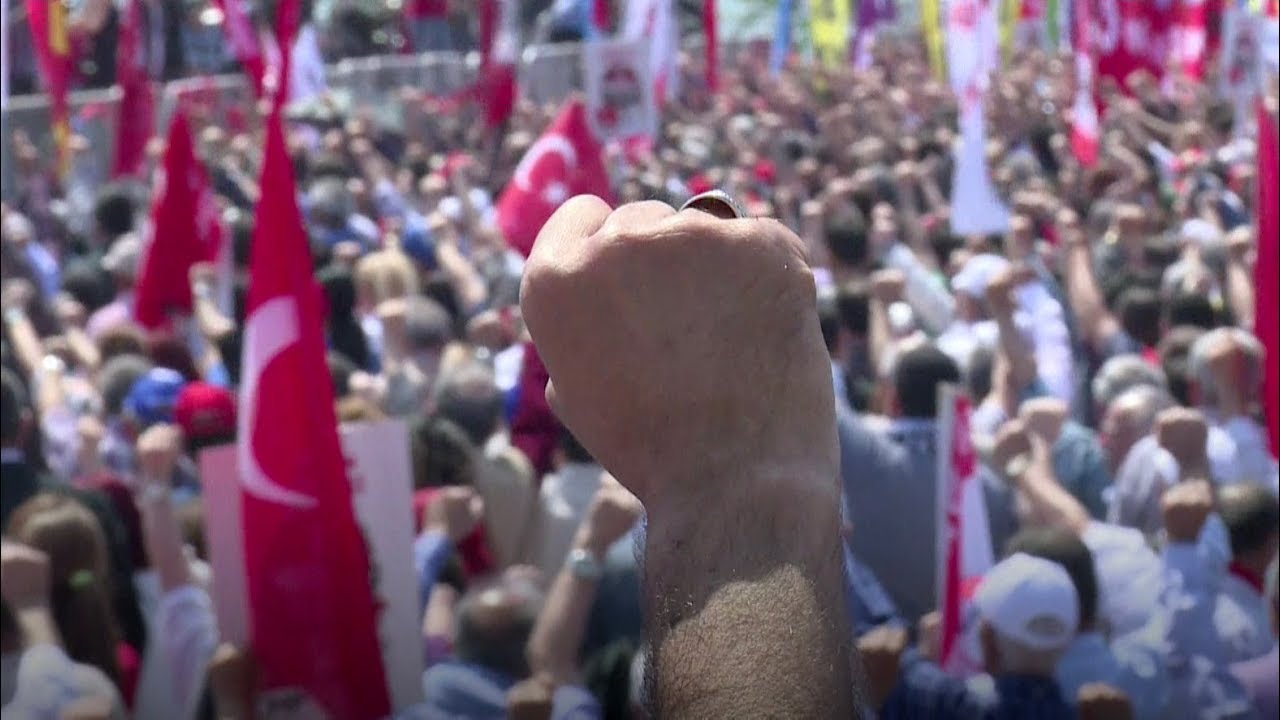 May Day marches and rallies around the world - YouTube