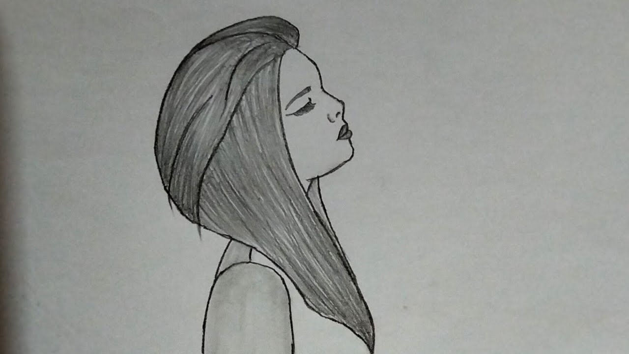 Easy Pencil Drawing Girl Step by Step || How to Draw a Beautiful Girl ...