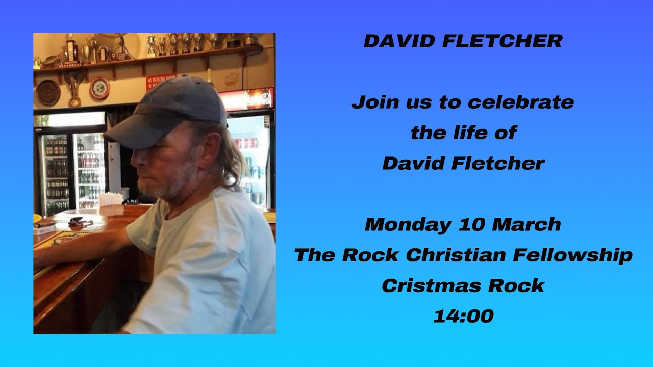 Memorial service for the late David Fletcher - YouTube