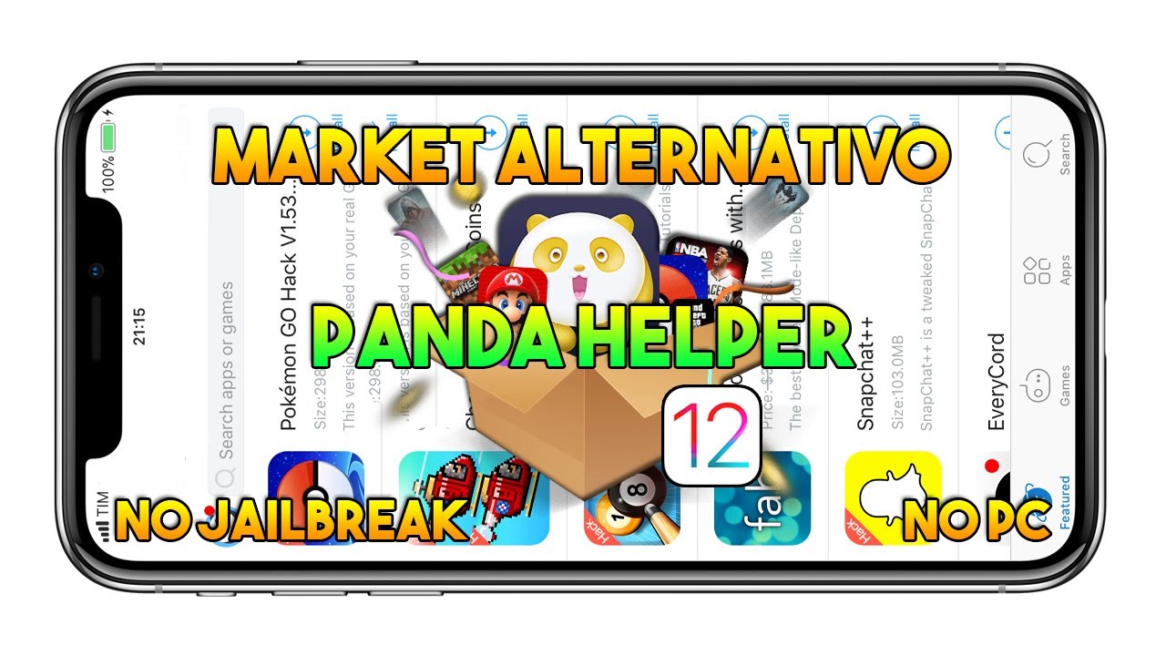 MARKET ALTERNATIVO IOS 12 (Panda Helper) NO JAILBREAK / NO PC / NO ...
