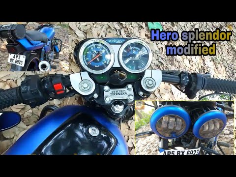 #Splendor Plus Modified Headlight || Hero splendor modification || Bike ...