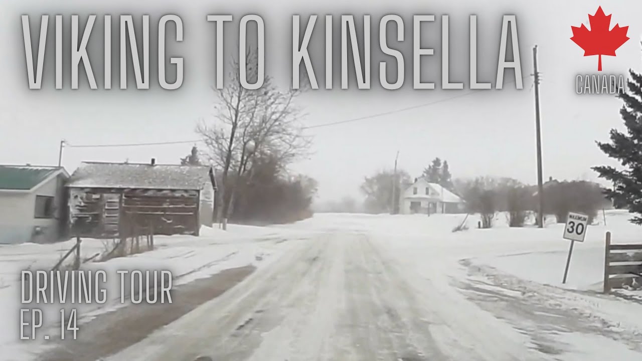 Driving Tour Viking to Kinsella | Hamlet of Kinsella | Winter Driving ...