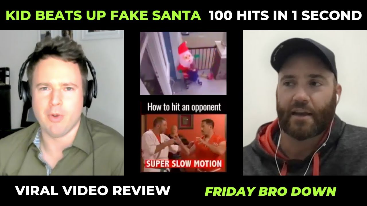 Kid Beats Up Fake Santa - 100 Attack Moves in 1 Second - Viral Video ...