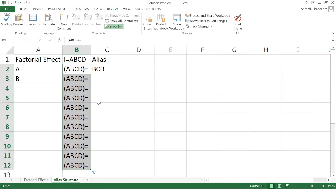 2K Alias Structure Solution to Montgomery Problem # 8.10 of 8th Edition ...