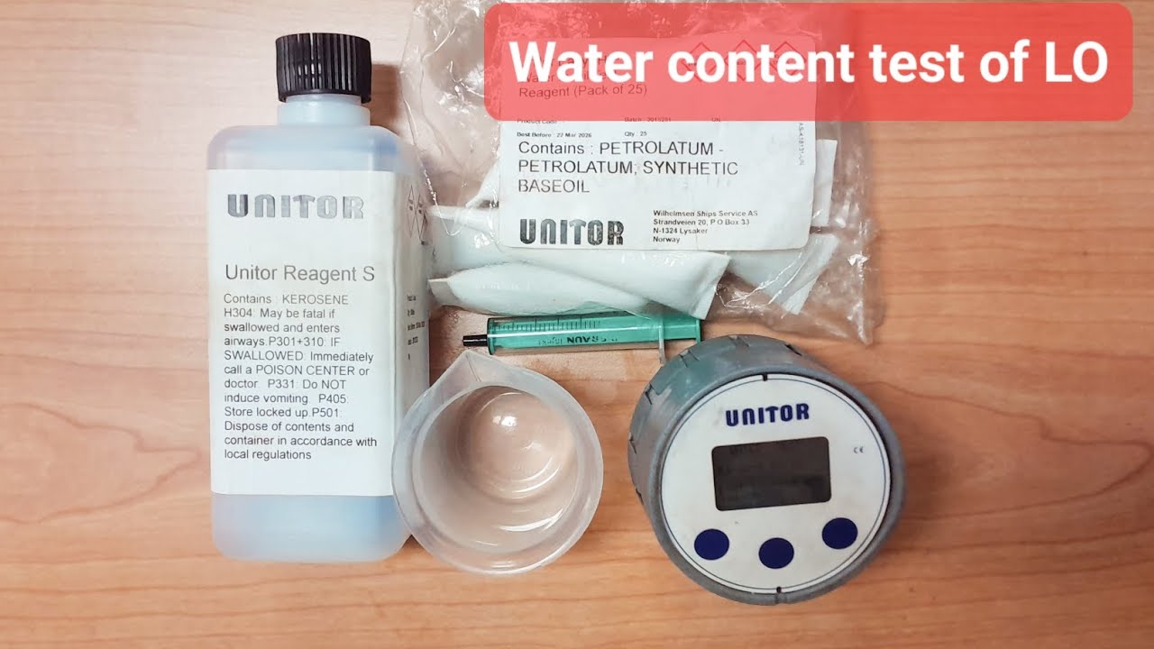 How to do Water content test of Lub Oil.#testing #generator #oil # ...