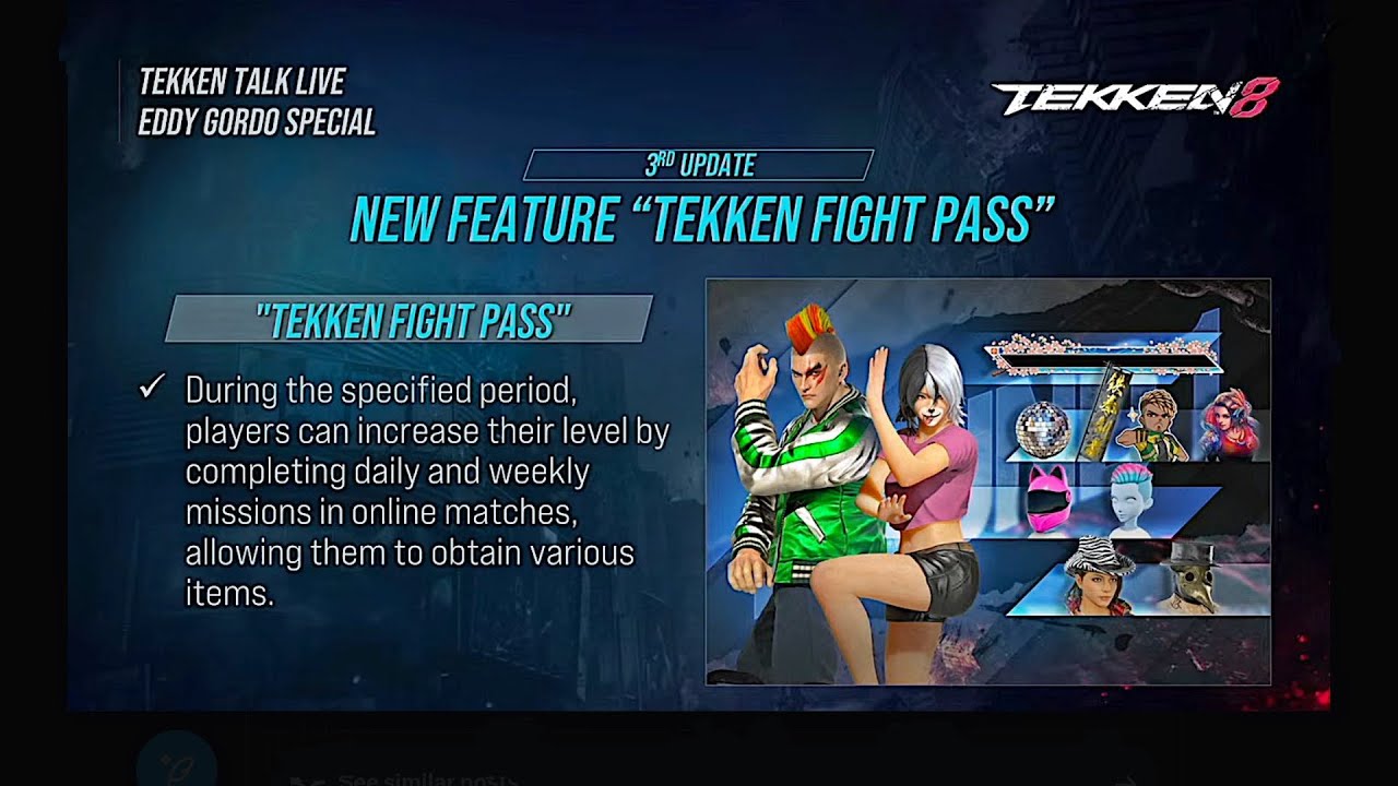 Tekken 8 Gets A Battle Pass! | Tekken Fight Pass - YouTube