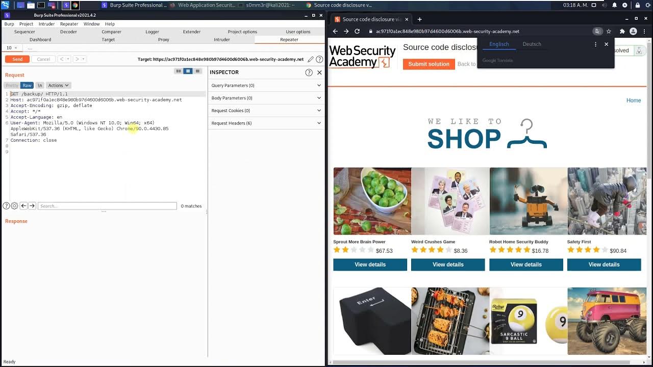 Source code disclosure via backup files (Video solution, Audio) - YouTube