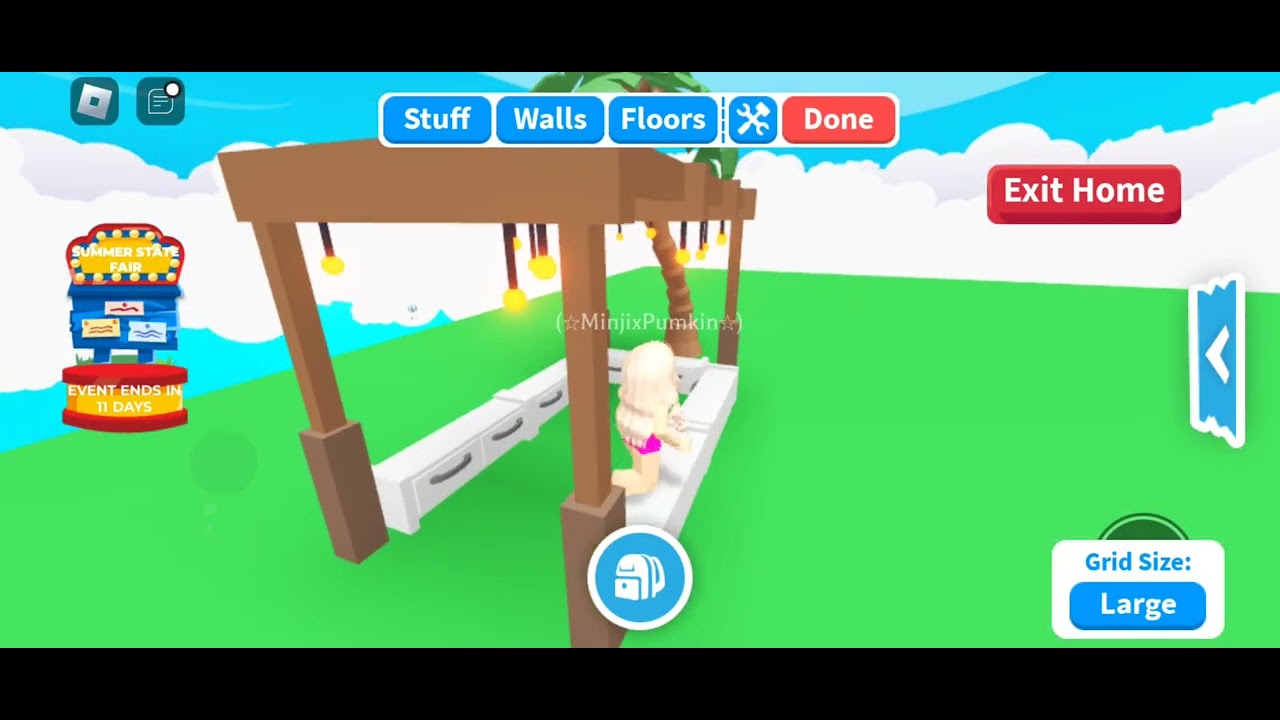 Watch me struggle in Roblox, Adopt me. part: 2 (built a Tiki bar) idea ...
