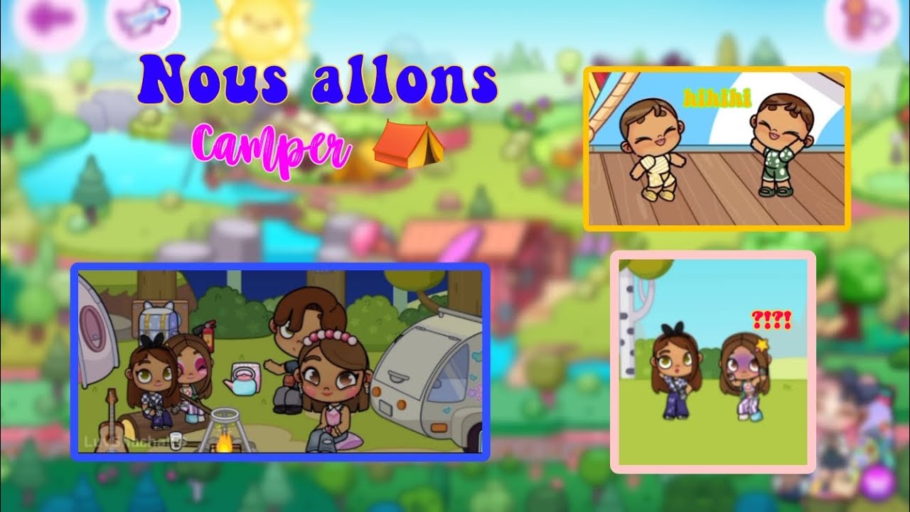 Nous allons camper ⛺*Catastrophe 😭* *with voice 🎙* || Avatar world 🌍 ...