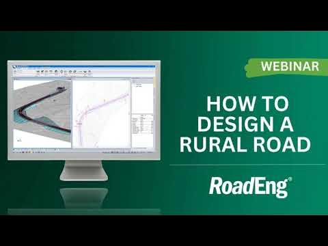 How to Design a Rural Road for New RoadEng Users - YouTube