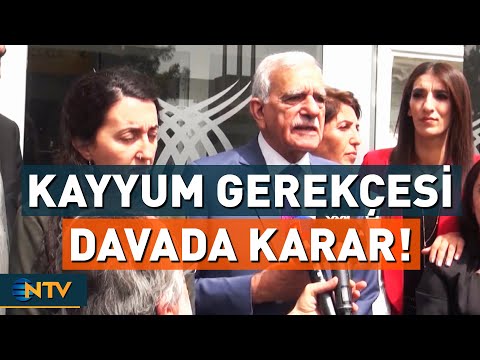Eski Mardin Büyükşehir Belediye Başkanı Ahmet Türk'ün Yargılandığı Davada Karar! | NTV