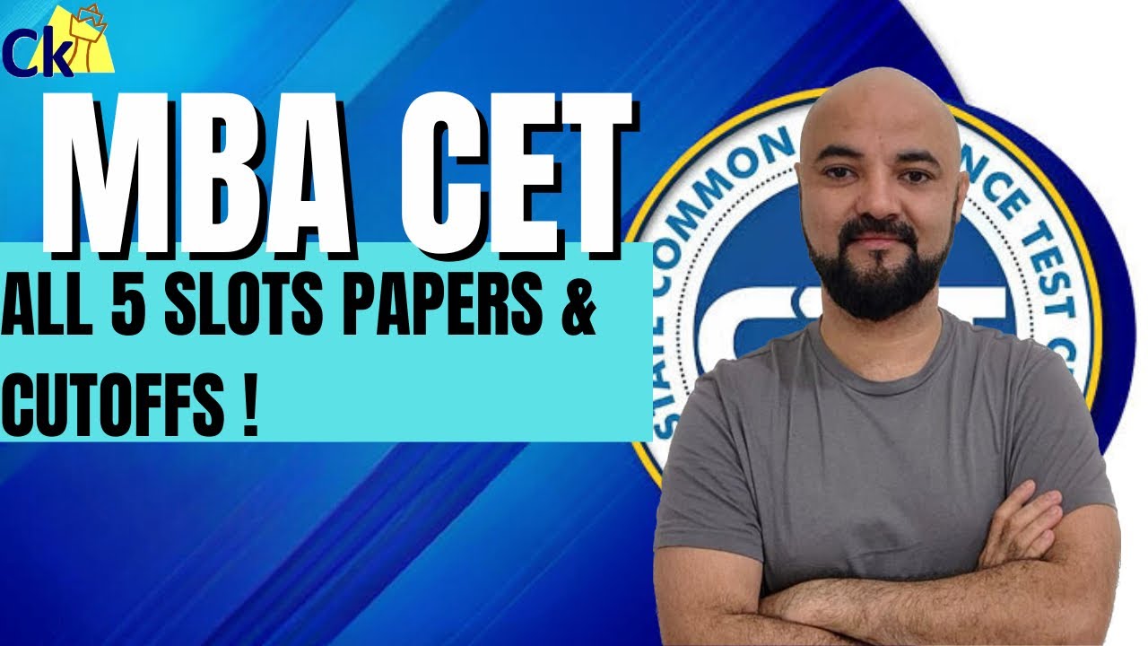 MBA CET 2024 All 5 Slots Question Papers with cutoffs - YouTube