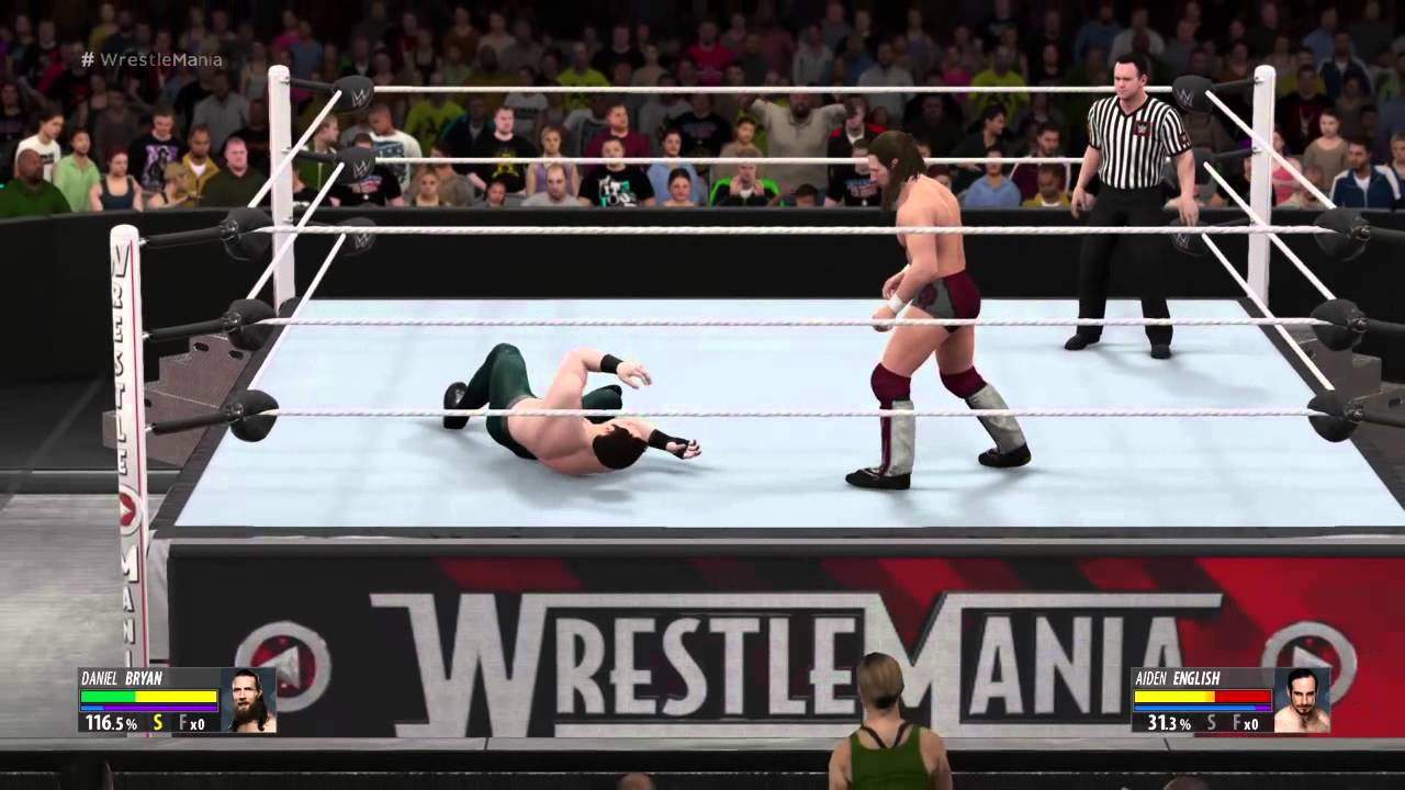WWE 2K16 Aiden English vs Daniel Bryan - YouTube