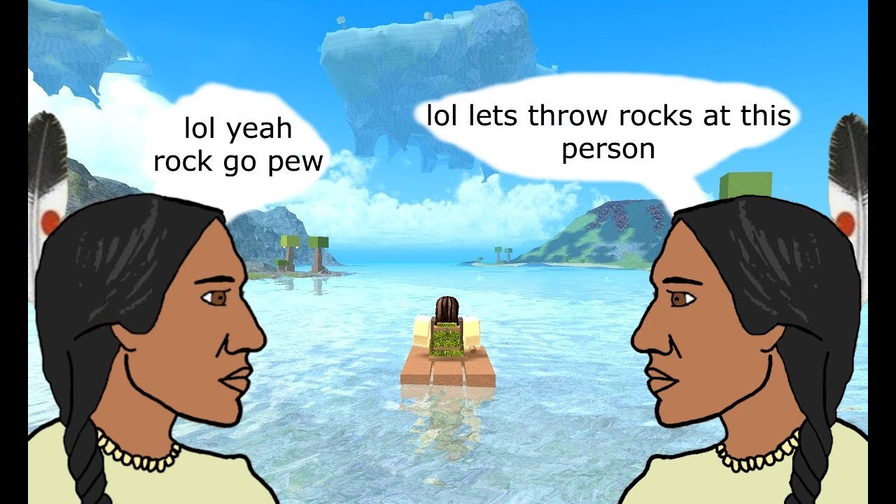 native indians play booga booga (roblox) - YouTube