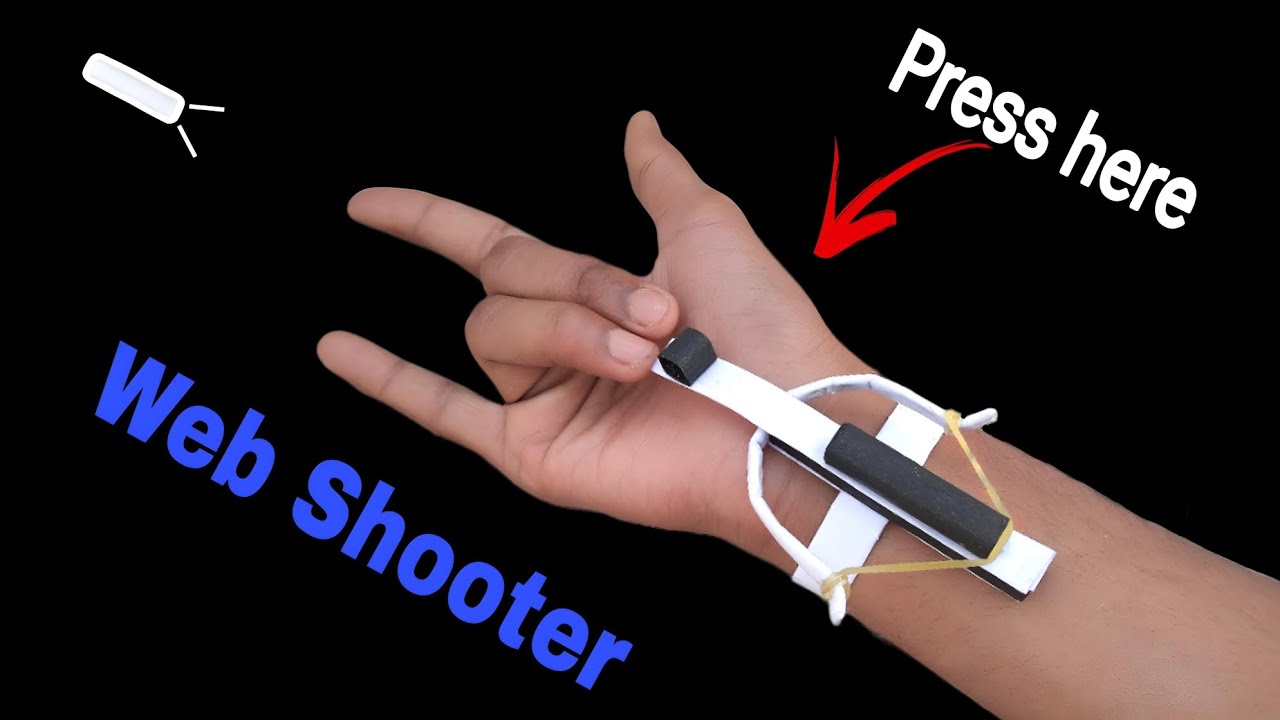 How to make web shooter | How to make paper gun | Paper craft - YouTube