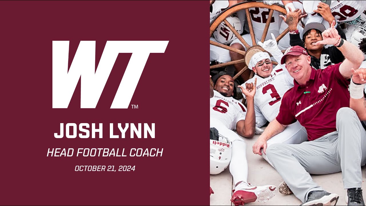 WT Football Head Coach Josh Lynn (Oct. 21) - YouTube