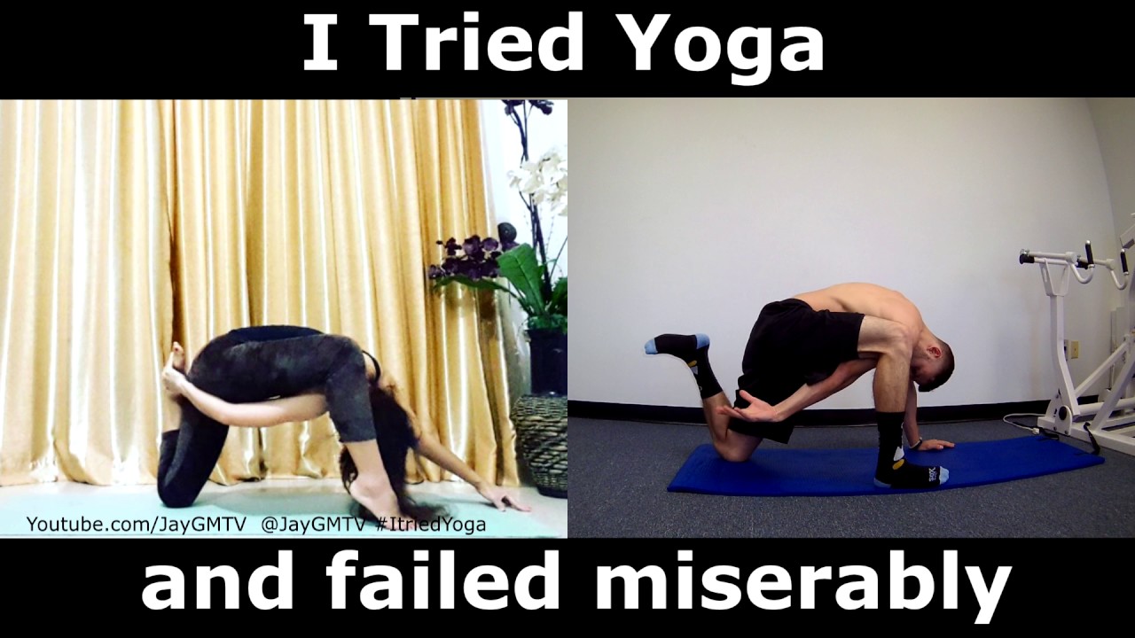 I tried yoga and FAILED miserably - YouTube