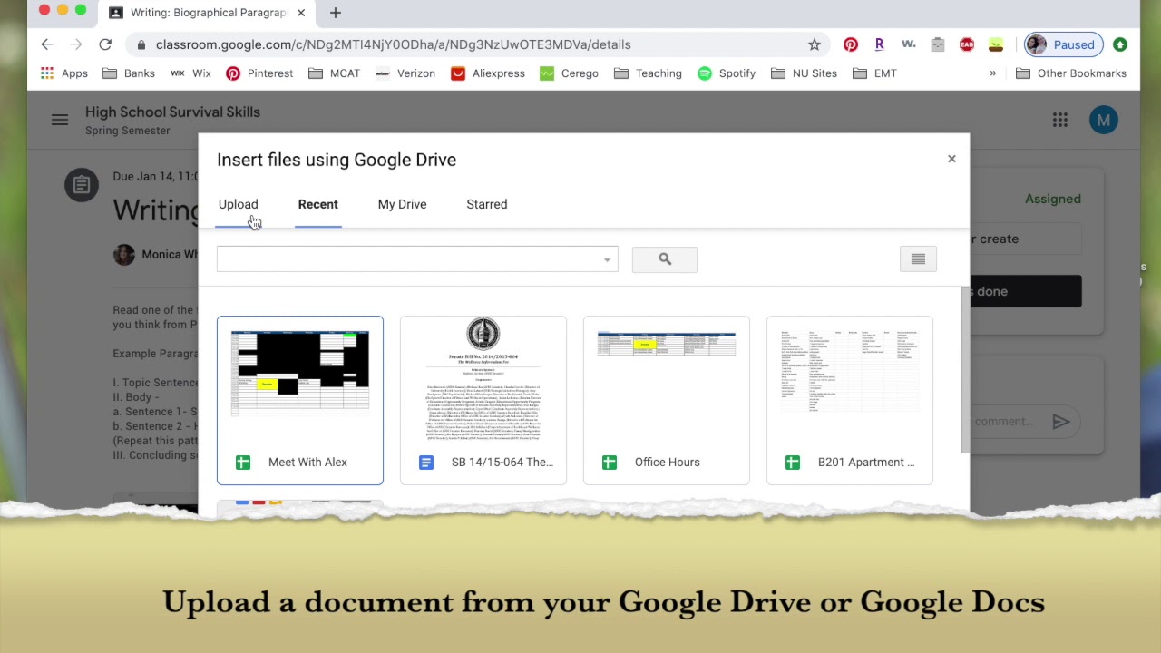 How to Turn In an Assignment on Google Classroom - YouTube