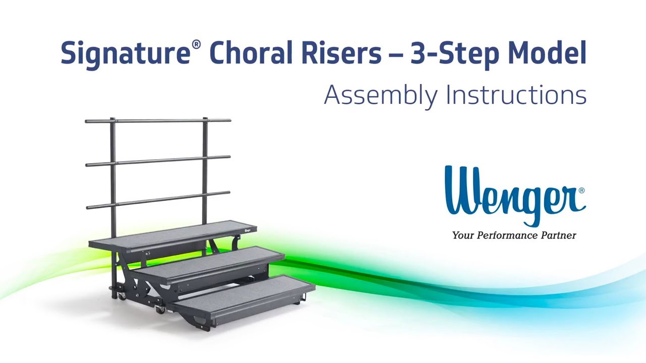 Signature® Choral Risers – 3-Step Model Assembly Instructions - YouTube