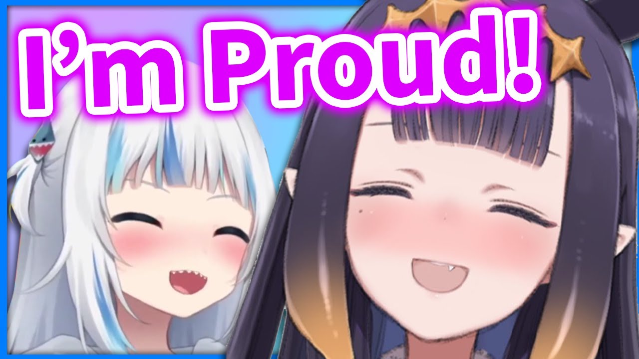 Ina is really PROUD of Gura 【Ninomae Ina'nis / HololiveEN】 - YouTube