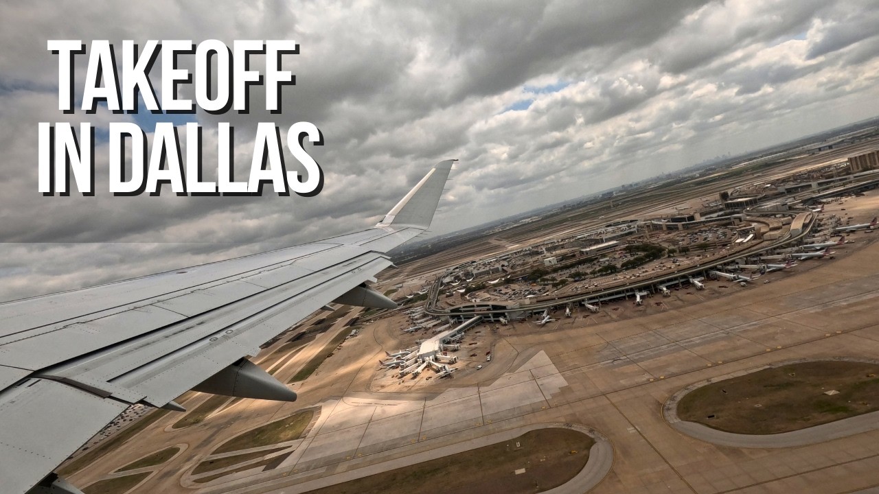 Dallas DFW 🛫 Takeoff & many takeoffs and landings | AA 4188 American ...