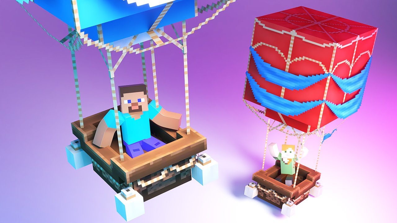 Hot Air Balloons in Minecraft! - YouTube