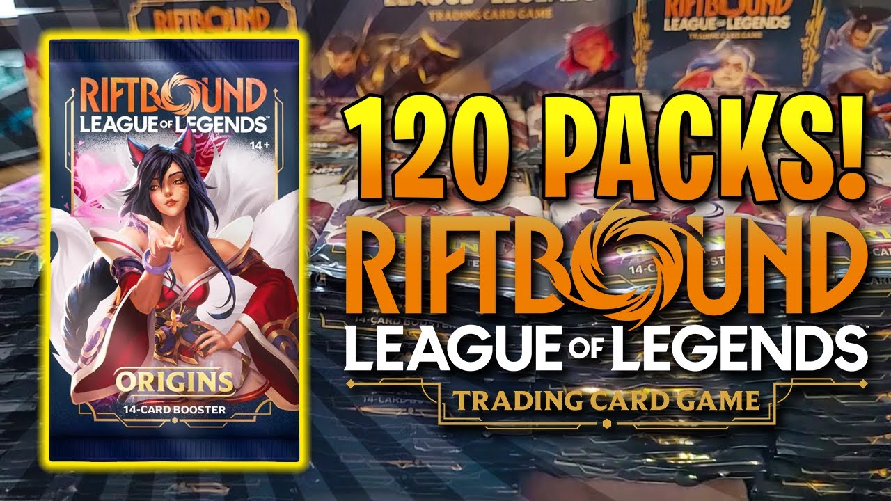 Let's Open 120 Packs of Riftbound: Origins - League of Legends TCG ...