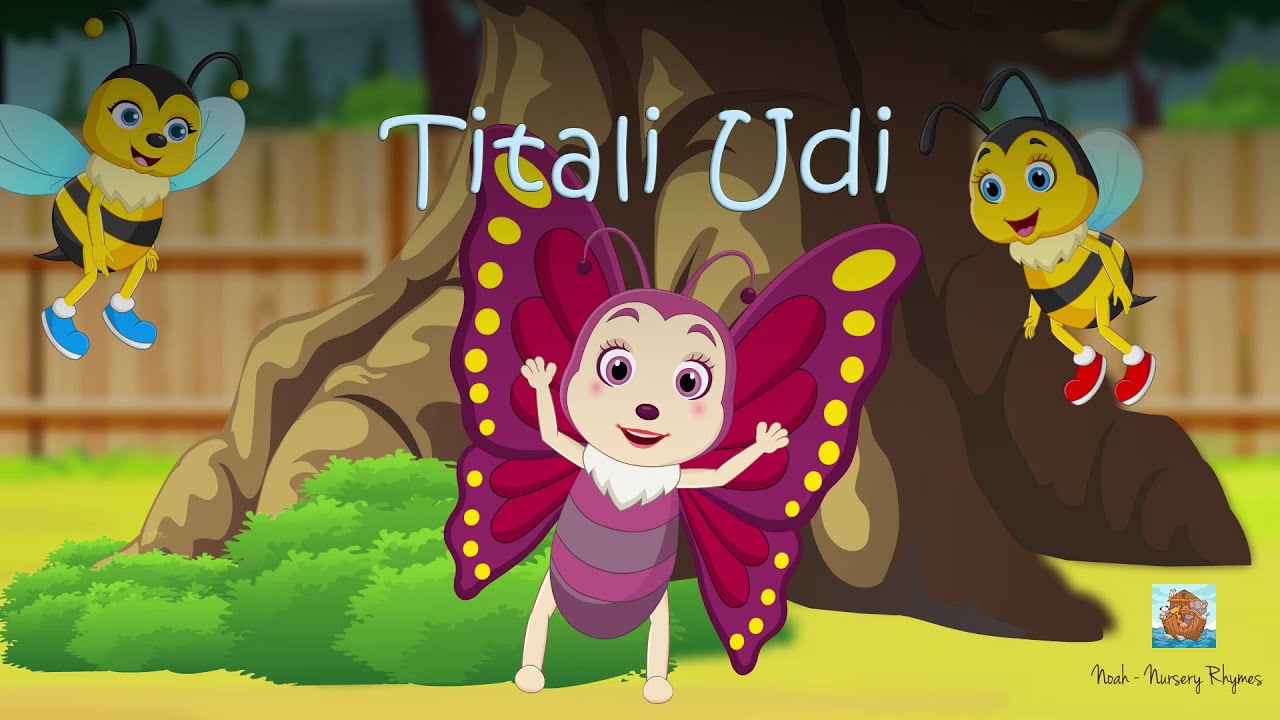 Titli udi|तितली उड़ी|kids song for kids|cartoon| hindi rhymes|nursery ...