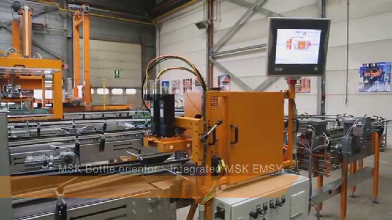 MSK Bottle orientor - Integrated MSK EMSY - YouTube