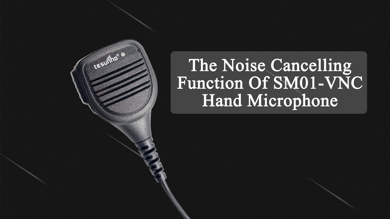 The Noise Cancelling Function Of SM01-VNC Hand Microphone - YouTube