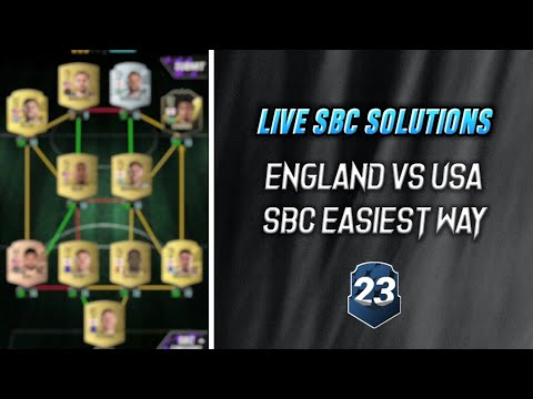 England vs USA SBC (Easiest Way) | Live SBC Solutions | Madfut 23 - YouTube