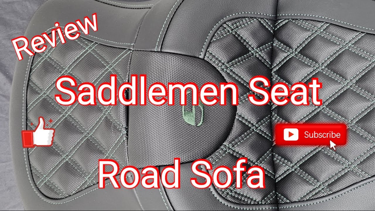 Review SADDLEMEN ROAD SOFA MOTORCYCLE SEAT CUSTOM STITCHED - YouTube