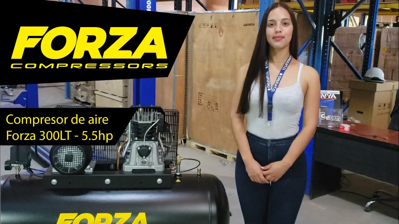 Compresor de aire Forza 300LT - 5.5hp - YouTube