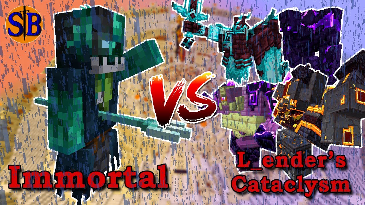 Immortal in a Thunderstorm vs Cataclysm | Minecraft mob battle - YouTube