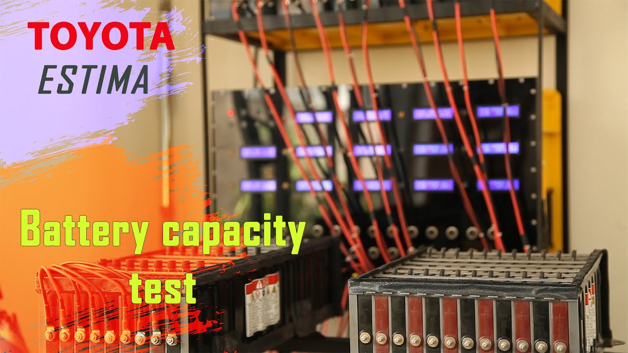 Toyota Estima hybrid battery capacity test. - YouTube