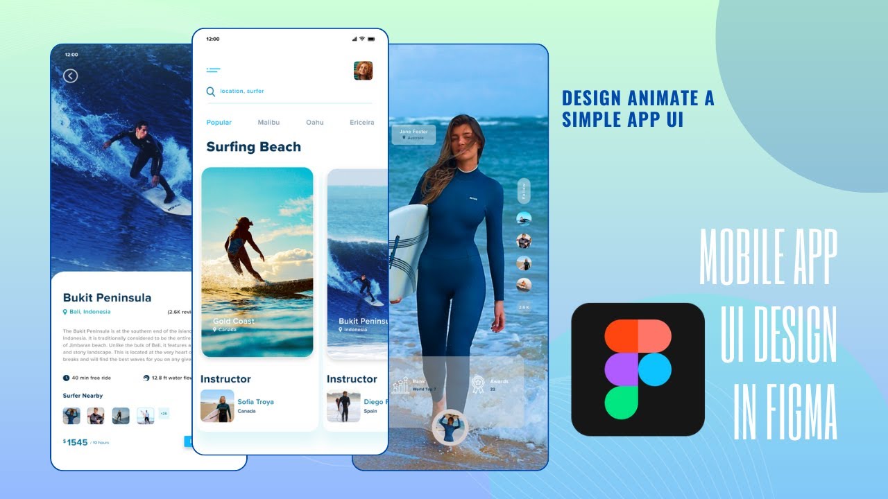 Design And Animate A Simple App UI in Figma l Figma Prototype l - YouTube